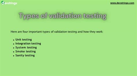 What Is Validation Testing Ppt