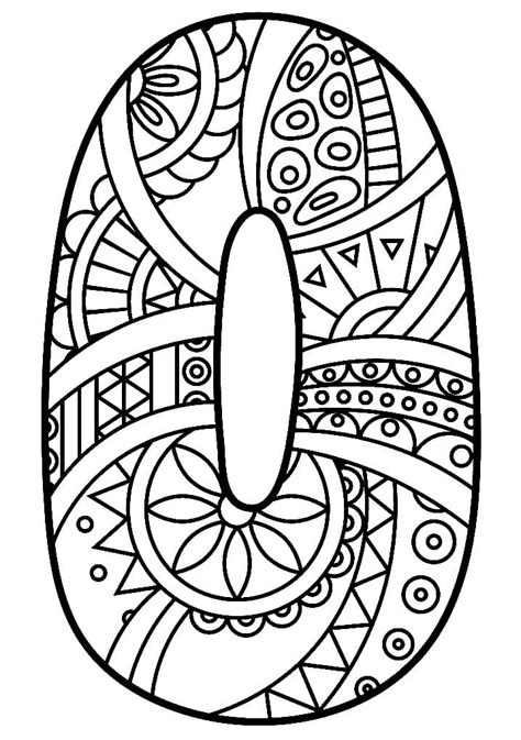 Number 0 Zentangle