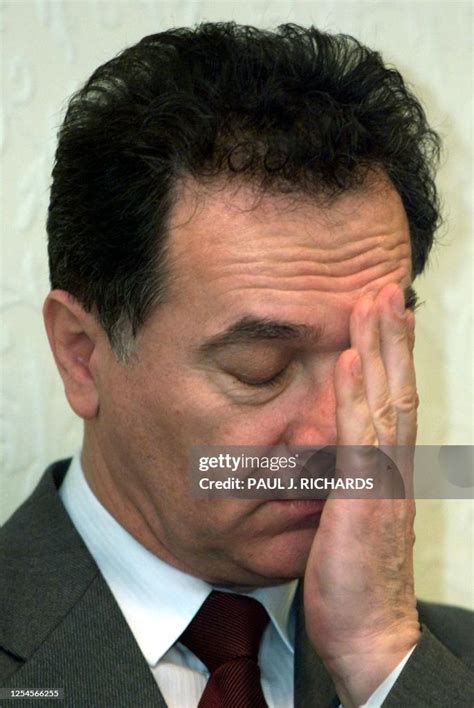 Montenegro Foreign Minister Branko Lukovac Watches From The Side Of