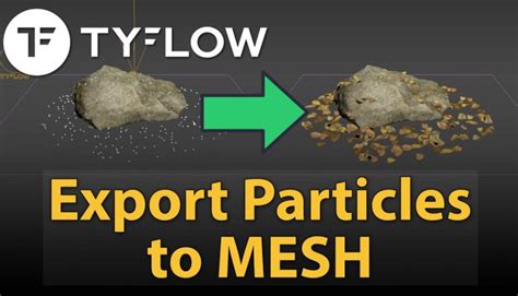 How To Export Particles To Mesh Tyflow Tips Tricks Cgtricks
