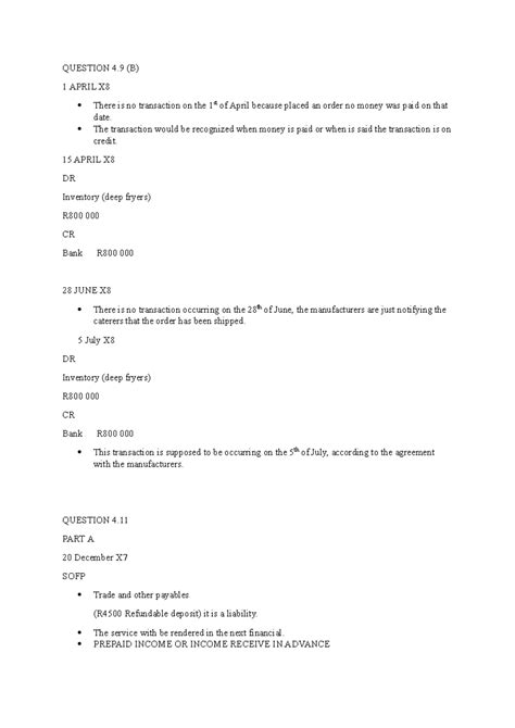 Acct 102 Tut 2 Work Tutorial Solutions Question 4 B 1 April X There Is No Transaction On