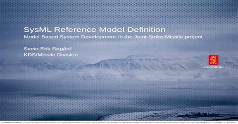 Ppt Sysml Reference Model Definition Model Based System Development