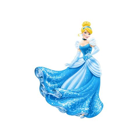 Cartoon Princess Cinderella Twinkling Dress Disney Transpare Inspire Uplift