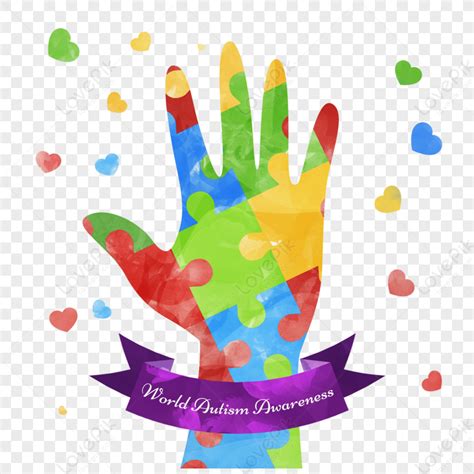 손바닥으로 가득 찬 세계 일러스트 자폐증 인식의 날 컬러 퍼즐인도 사람종교 Png 일러스트 무료 다운로드 Lovepik