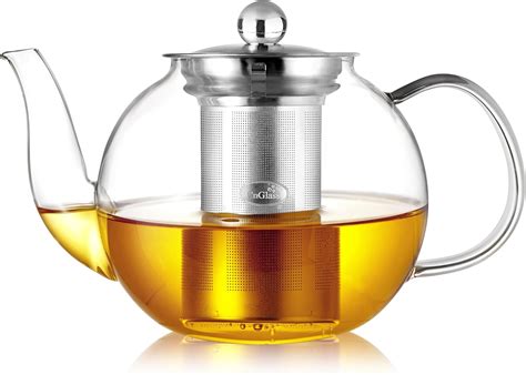 Cnglass 900ml Glass Teapot With Removable Infuserclear Tea Kettle