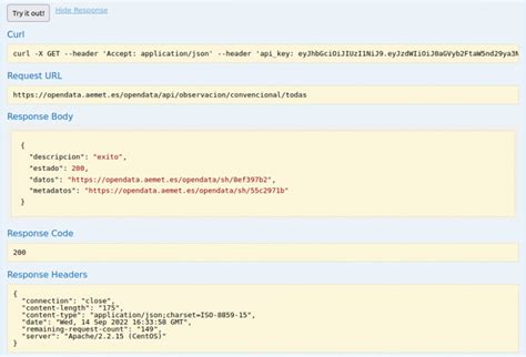 Usando La Api De Datos Abiertos De Aemet Opendata The Roaming Workshop