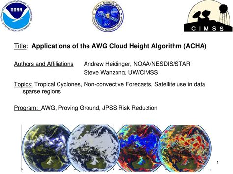 Ppt Title Applications Of The Awg Cloud Height Algorithm Acha