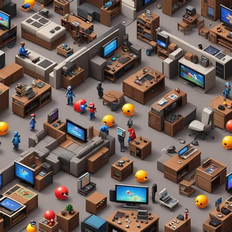 Ai Generated 3d Render Of A Popular Vintage Arcade Game Stock Illustration Illustration Of