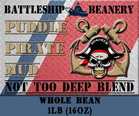 Battleship Beanery Puddle Pirate Blend Coffee