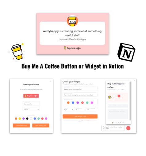 How To Embed BuyMeACoffee Button Or Widget In Notion Nuttyhappy