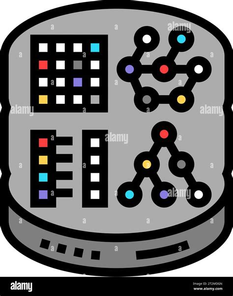 Nosql Database Color Icon Vector Illustration Stock Vector Image And Art Alamy