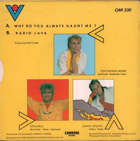 Radio Java Why Do You Always Haunt Me 7 Vinyl UK Carrere 1984 Blue
