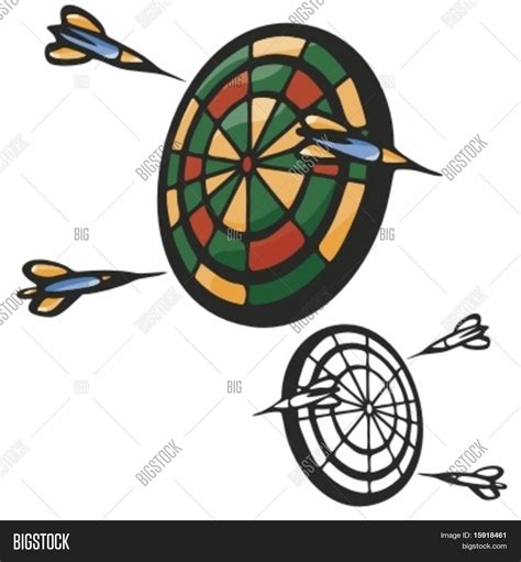 Darts Board Vector Vector Photo Free Trial Bigstock