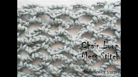Crochet Chain Loop Mess Stitch Youtube