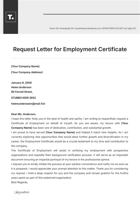Free Printable Employment Certificate Templates To Customize Online