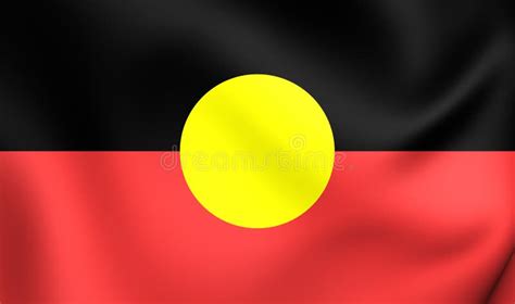 Australian Aboriginal Flag Editorial Stock Image Illustration Of
