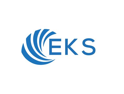 Eks Letter Logo Design On White Background Eks Creative Circle Letter