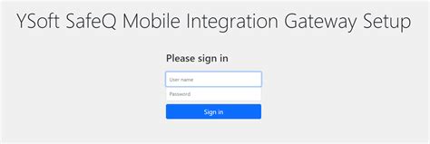 Mobile Integration Gateway Administration