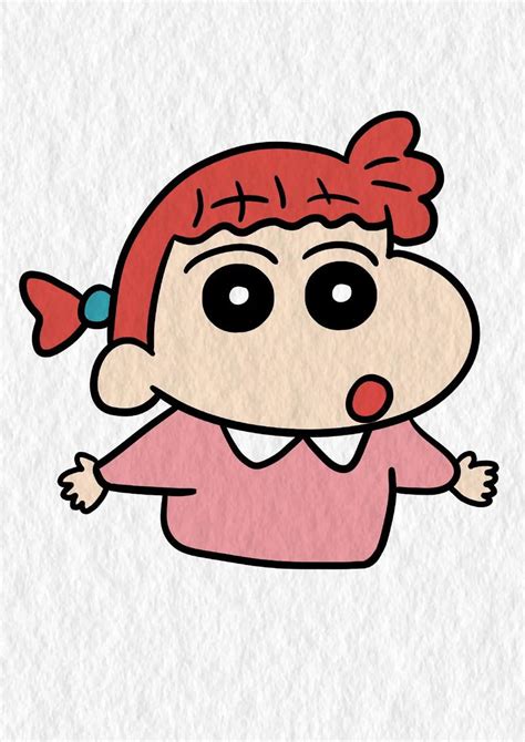 蜡笔小新妮妮简笔画六宫格（精选11张） 简笔画图片大全