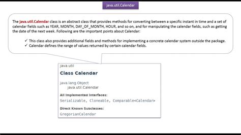 Java Ee Javautilcalendar Class Introduction Java Date And Time
