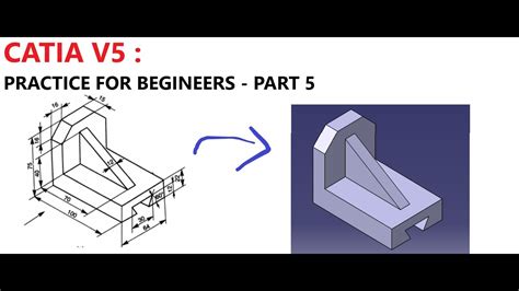 Catia V5 Practice For Begineers Part 5 Youtube