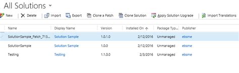 Segmenting Patching And Cloning Solutions In Dynamics Crm Encore