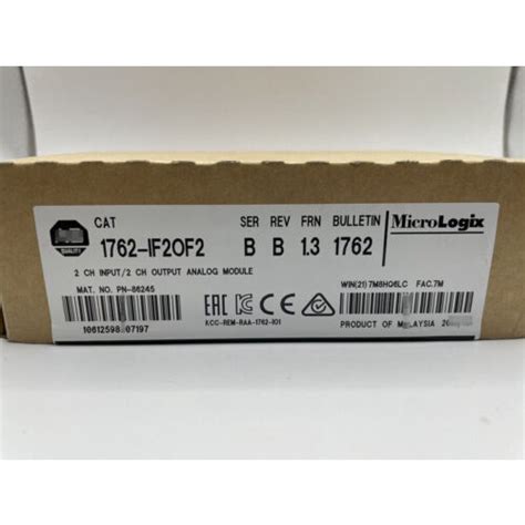 1762 If2of2 Allen Bradley 1762if2of2 2 Ch Input Output Analog Module Shopee Malaysia