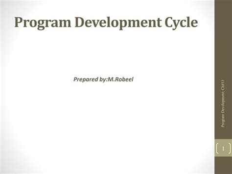 Program Development Life Cycle Pptx