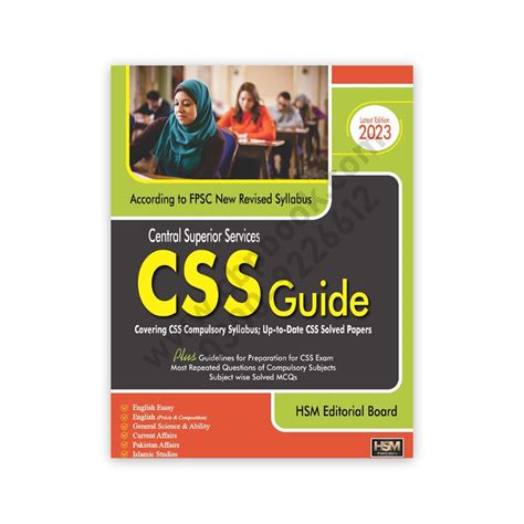 Css Guide 2023 Covering Css Compulsory Syllabus Css Soved Papers Hsm Cbpbook