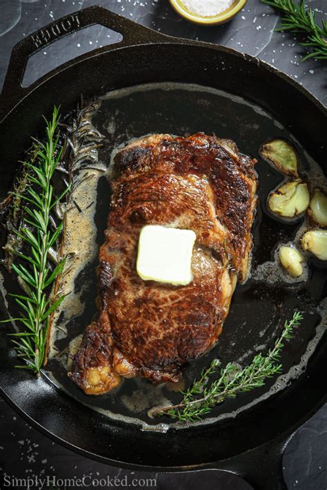 Bobby Flay Rib Eye Steak In Cast Iron Skillet At Susan Pittman Blog