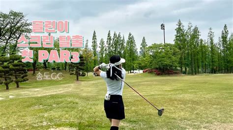 골프 Vlog⛳️ 첫 파3 송도골프클럽 골린이 커플골프 라운딩전 가기 좋은 골프 연습장 파3골프장 라운딩전