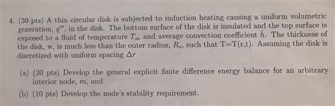 Solved Pts A Thin Circular Disk Is Subjected To Chegg