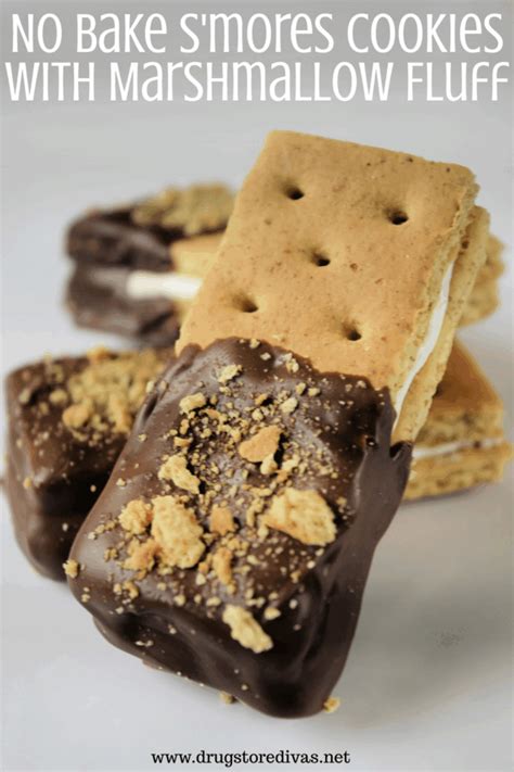 No Bake Smores Cookies With Marshmallow Fluff Recipe Drugstore Divas