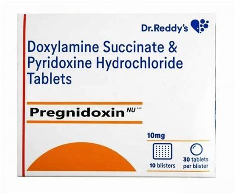 Pregnidoxin Nu Doxylamine Pyridoxine Tablet Diclegis 25 Mg Packaging Size 96 Tablets At