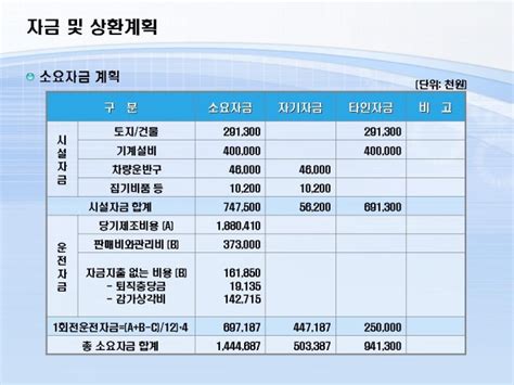 화학분야 사업계획서합성수지 비즈폼 샘플양식 다운로드