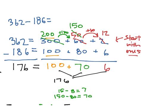 ShowMe Subtracting With An Expanded Form