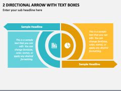 Directional Arrow With Text Boxes PowerPoint Template And Google Slides Theme