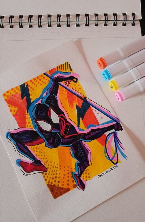 Anriet On Instagram Trying A Sketch With The New Acrylic Markers 🕷️🕸️