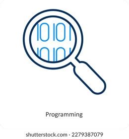Programming Coding Icon Concept Stock Vector Royalty Free Shutterstock