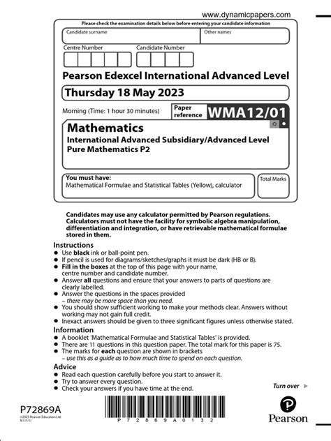June 2023 P2 Qp Pdf Circle Mathematics