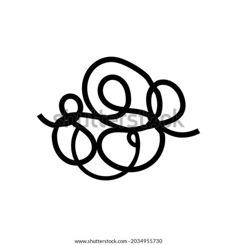 Messy Line Vector Art Symbol Stock Vector Royalty Free 2034955730