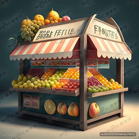 Ai创作图想做一个形象物 卖水果的 店名叫御果一品 昵图网