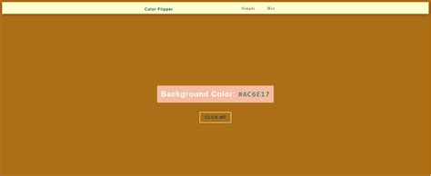 GitHub AMAL MAKRANE COLOR FLIPPER Codecademy Project Using Html CSS