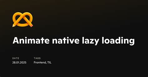 Animate Native Lazy Loading · Medienbäcker Thomas Günther