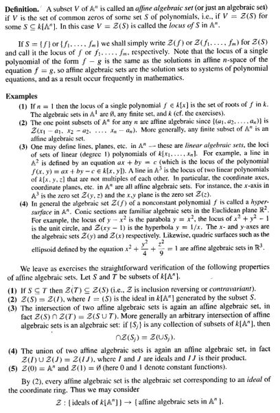 Affine Algebraic Sets Dummit And Foote Page 660 Ex 3 • Physics Forums