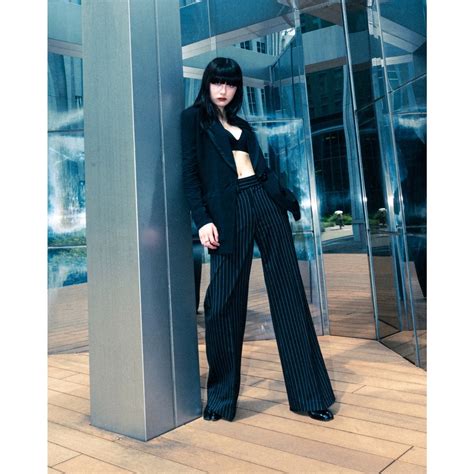 Stripe Flare Slacks【beige】 Shikitari