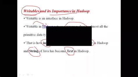 Hadoop Data Types Introduction Youtube