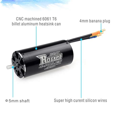 Rocket Water Cooling System Rc Brushless Boat Motor 4082 Buy
