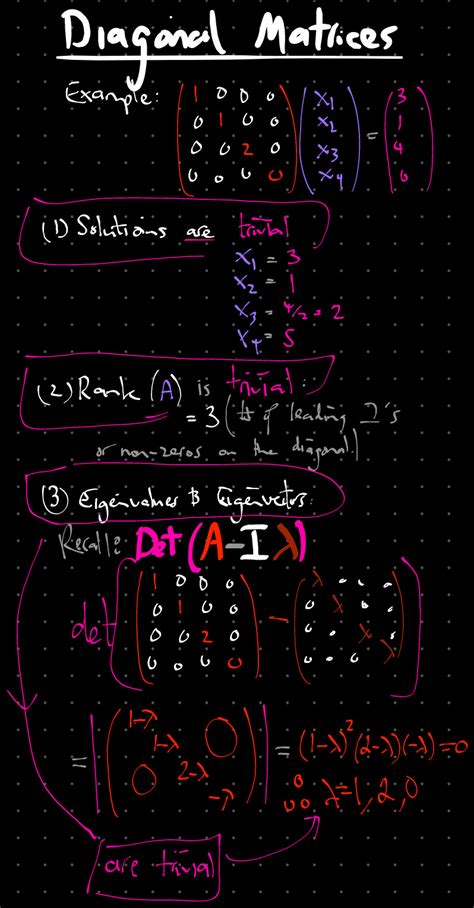 la 4 diagonal matrices are trivial tony s blog ️