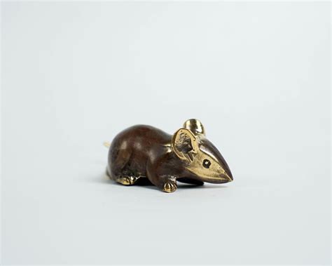 Mouse Bronze Mini Mouse Mouse Figurine Mouse Decor T Etsy